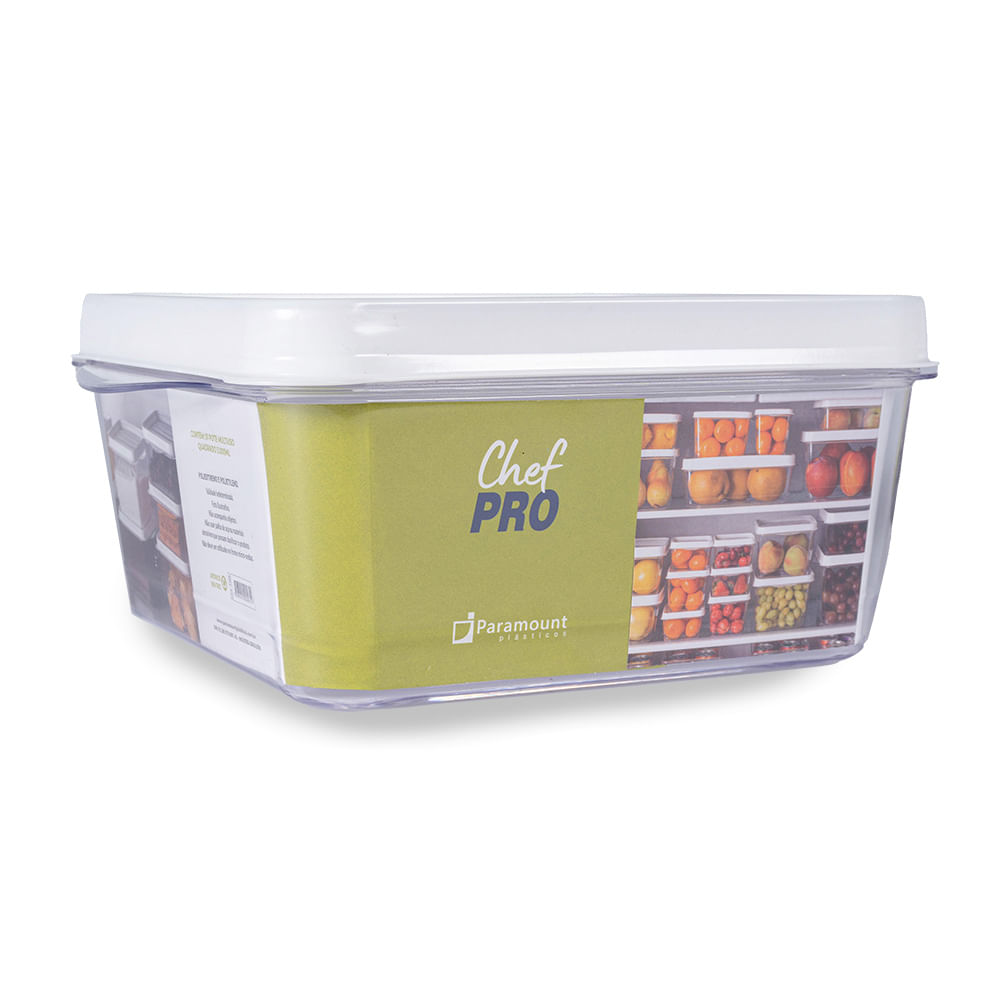 Pote Retangular 3,380 Lts Multiuso Chef Pro Paramount - ShopCama