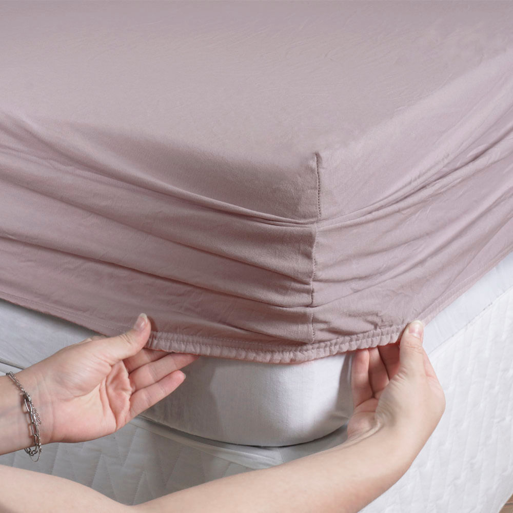 Lençol Queen Size Malha Aletex Chocolate - ShopCama